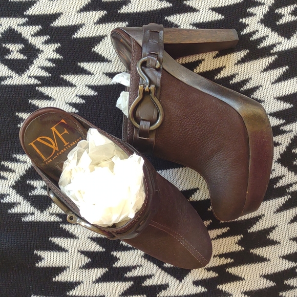 Diane Von Furstenberg | Shoes | Diane Von Furstenberg Clog Heels Super ...
